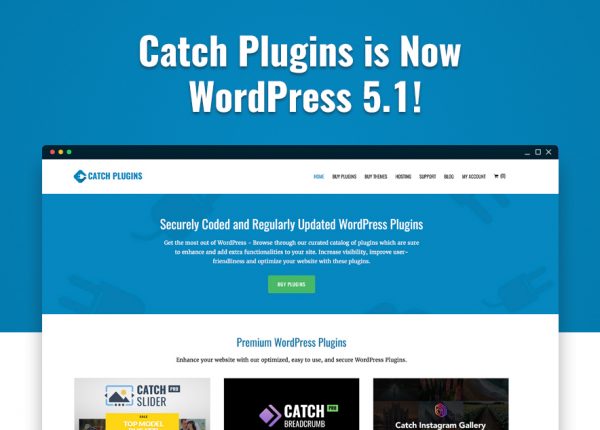 Let’s Update! Catch Plugins is Now WordPress 5.1 Ready - Catch Plugins