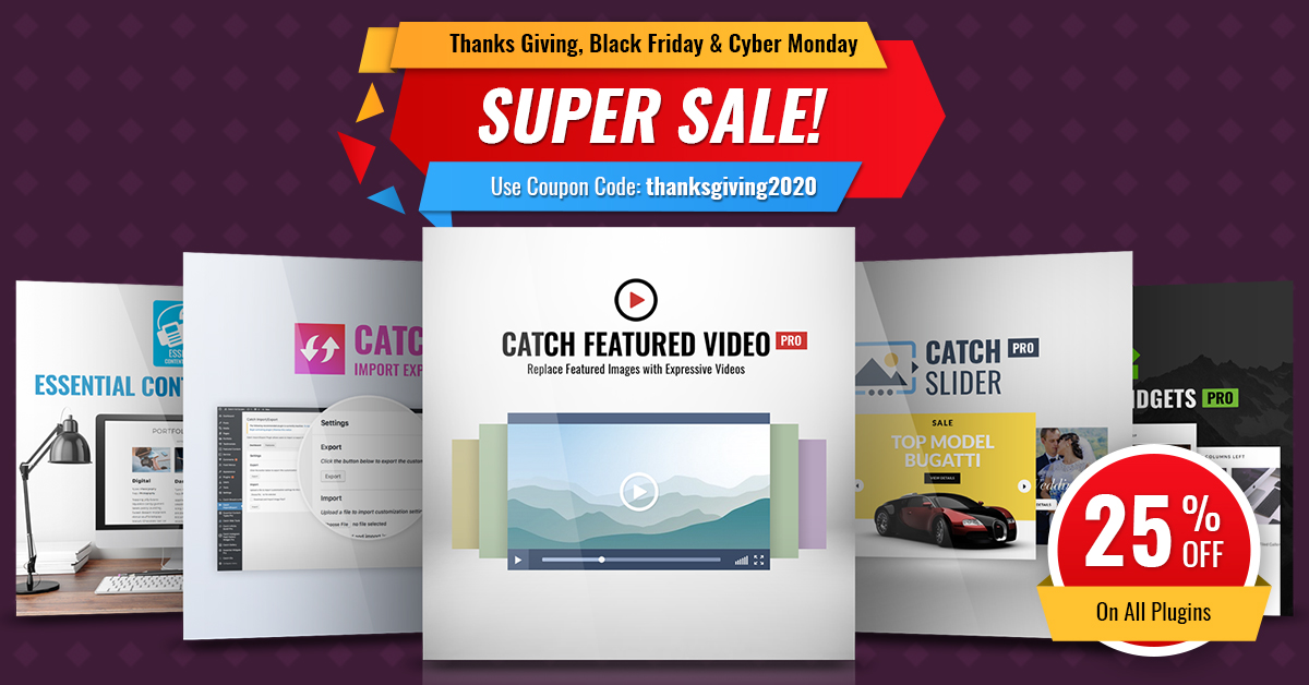 Thanksgiving Offer and Deals for Black Friday and Cyber Monday 2020