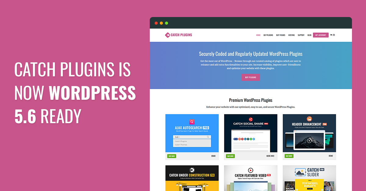 Catch Plugins is now WordPress 5.6 Ready - Catch Plugins